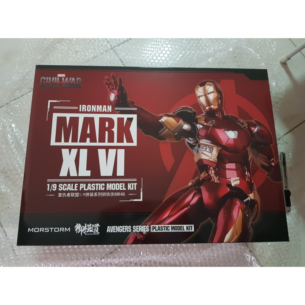[Morstorm] 1/9 : Iron Man Mark XL VI (MK46) Civil War Standard | Shopee Thailand