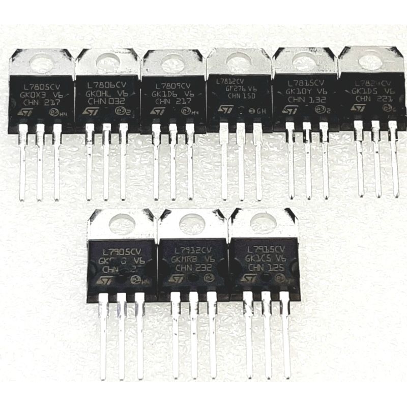 IC L 7805 7806 7809 7812 7815 7824 7905 7912 7915 CV ยี่ห้อ ST ไอซี เร ...