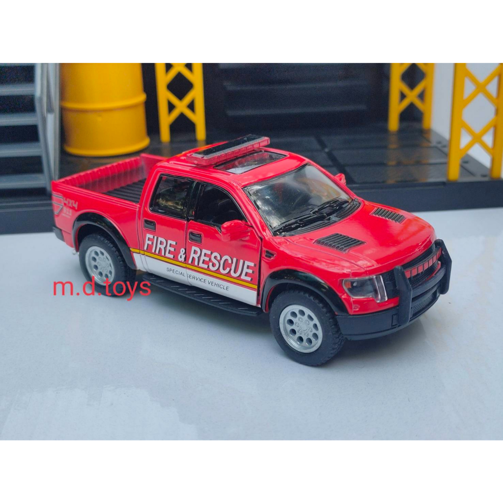 รถโมเดลเหล็ก รถกระบะฟอร์ด 2013 Ford F-150 SVT Raptor SuperCrew Fire ...