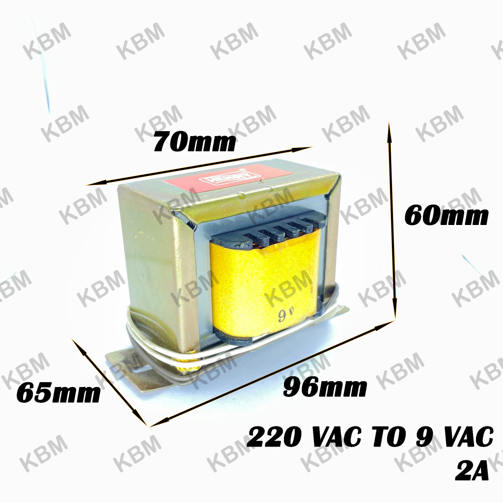 Transformer หม้อแปลงไฟฟ้า Input 220VAC Output 9VAC 9-0-9VAC 12-0-12VAC ...