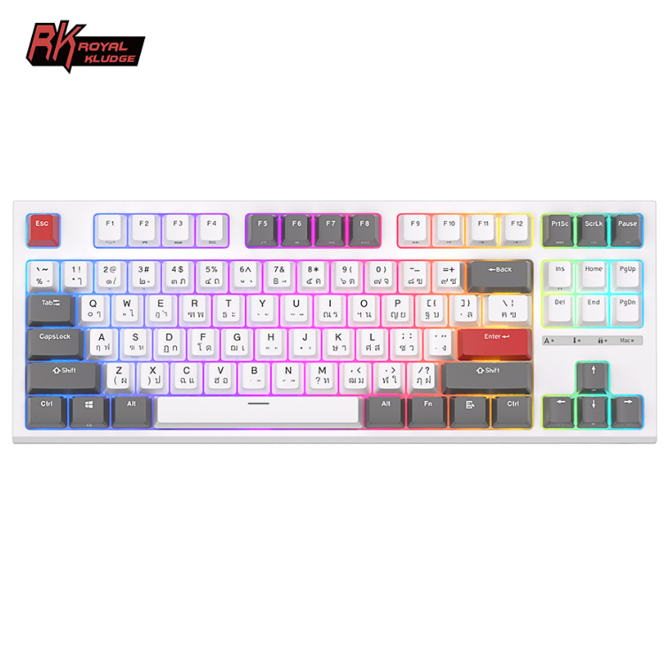 Royal Kludge RK R87 RGB Hotswap คีย์บอร์ดเกมมิ่งคีย์ไทย เพิ่มไฟด้านข้าง ...