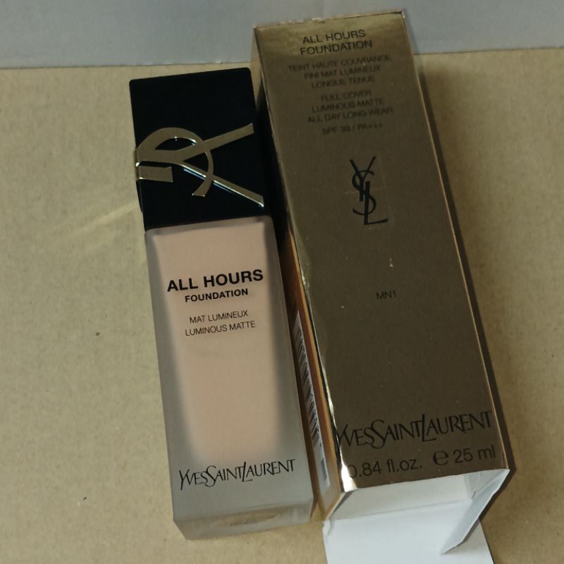 YSL Yves Saint Laurent All Hours Foundation MN1 LW4 SPF39 PA++++ 25 ML | Shopee Thailand