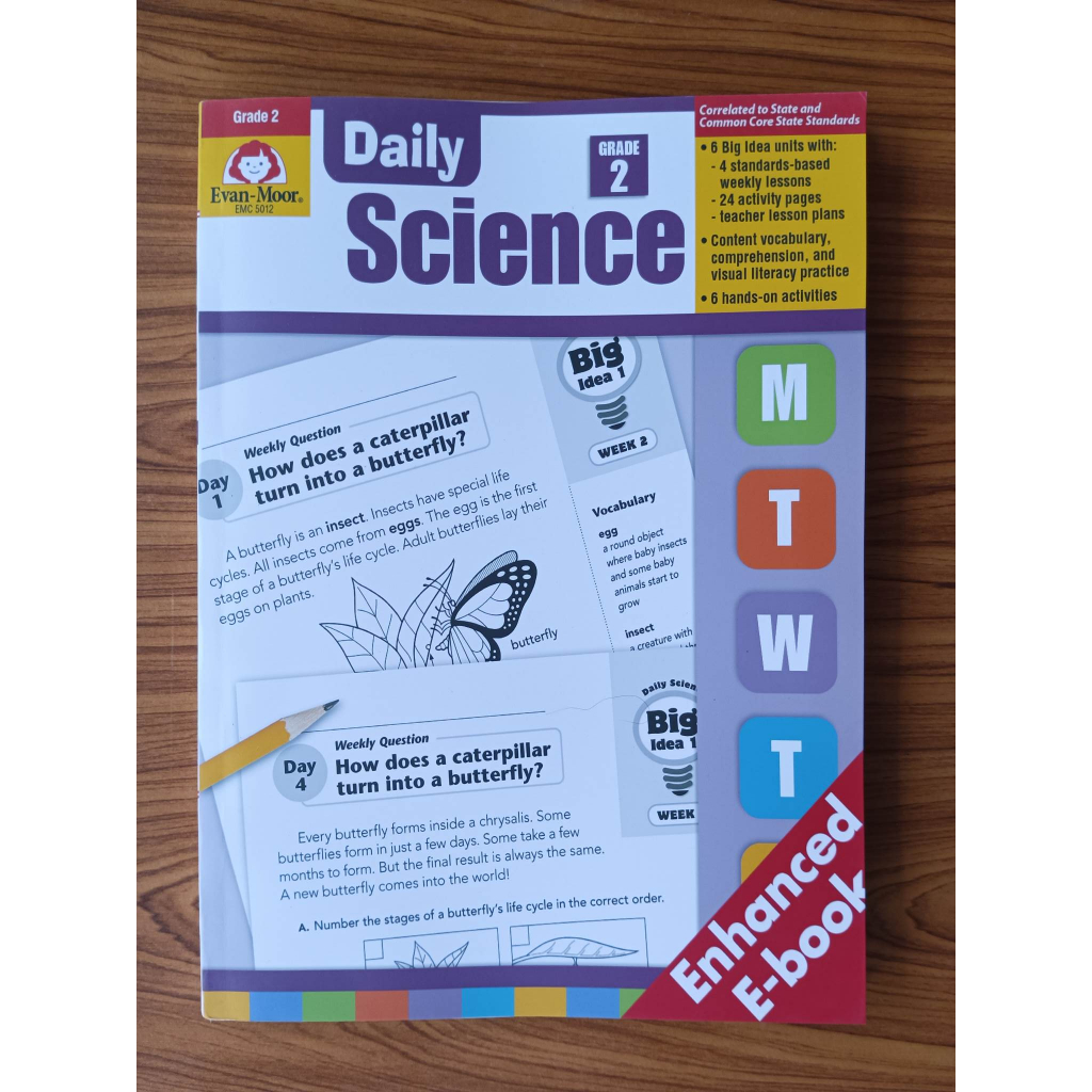 ขายแยกเล่ม หนังสือกิจกรรม Daily Science ; Evan-moor Grade 1-6 Daily ...