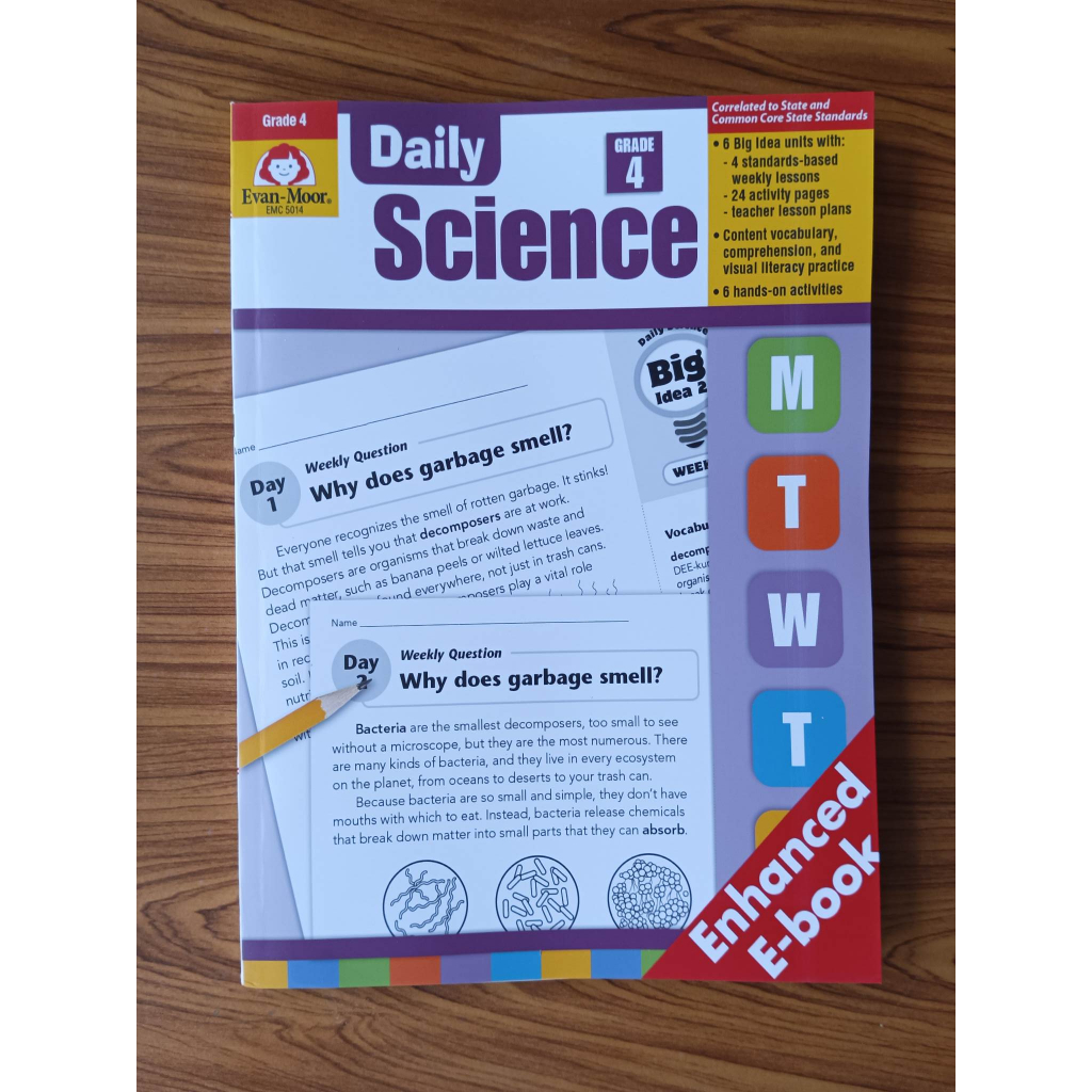ขายแยกเล่ม หนังสือกิจกรรม Daily Science ; Evan-moor Grade 1-6 Daily ...