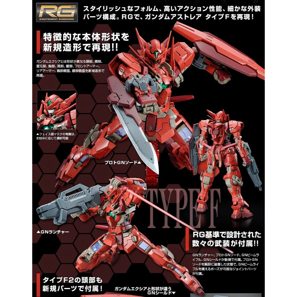 [P-Bandai] RG 1/144 Gundam Astraea Type F | Shopee Thailand