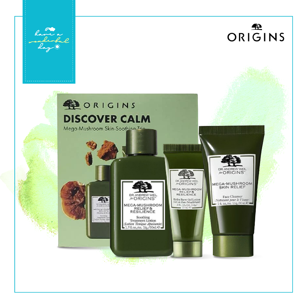 Origins Discover Calm Set Mega Mushroom Skin Soothing Trio : Lotion ...