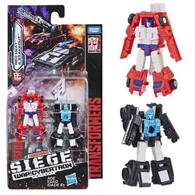 TRANSFORMERS Siege War For Cybertron Micromaster Red Heat & Stakeout ...