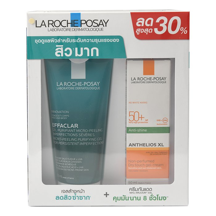 LA ROCHE-POSAY Set Anthelios XL Drytouch SPF 50+ 50ml. + Effaclar Micro ...