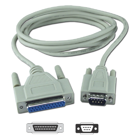 สาย DB9 Female to DB25 Male Serial Cables ยาว 1.2M/3M | Shopee Thailand