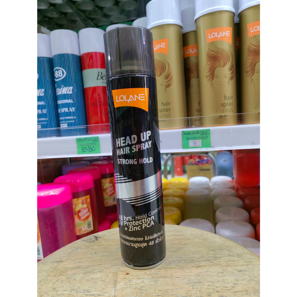 สเปรย์ lolane head up hair spray ( กระป๋องดำ ) | Shopee Thailand