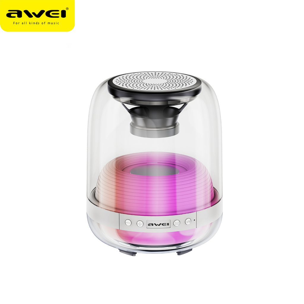 AWEI Y386 Bluetooth Speaker LED DAZZLING ลำโพง Bluetooth สุดหรู ดีไซน์พรีเมียม | Shopee Thailand