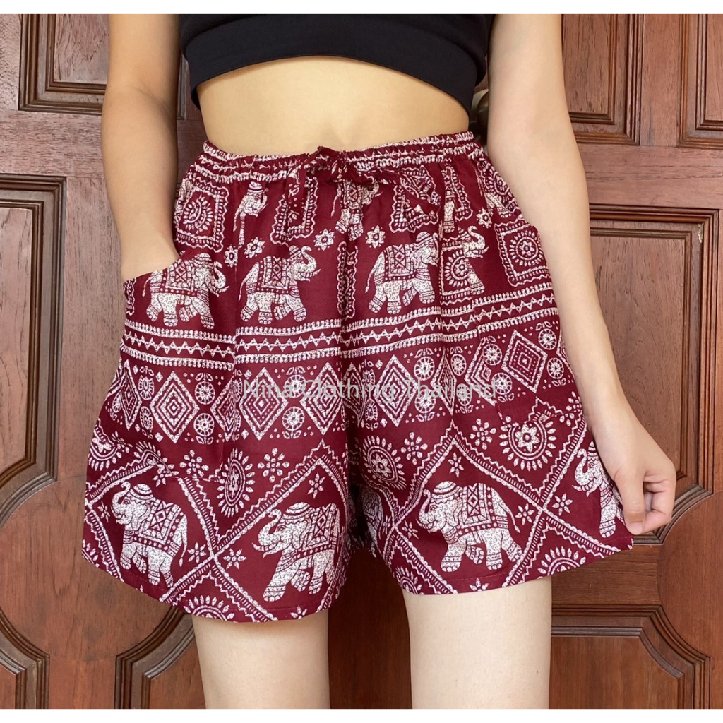 Elephant pants Thai pants Shorts Short Pant Elephant pant Elephant ...
