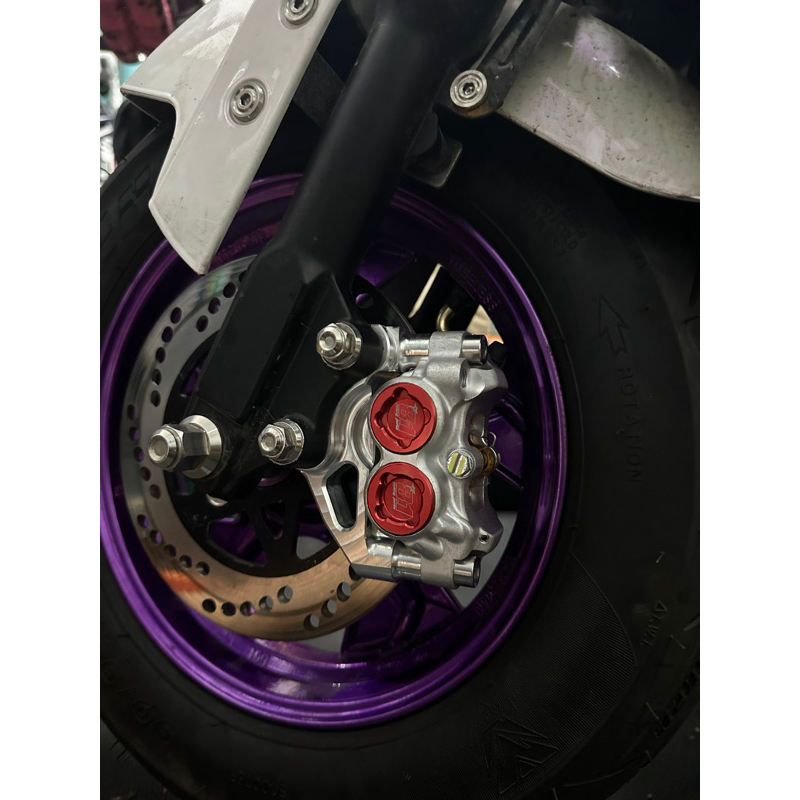 ขาปั้มรถไฟฟ้า Aj E2 Lion Q1 ขาหน้าและหลังจานเดิม 180-180-200-220 ...