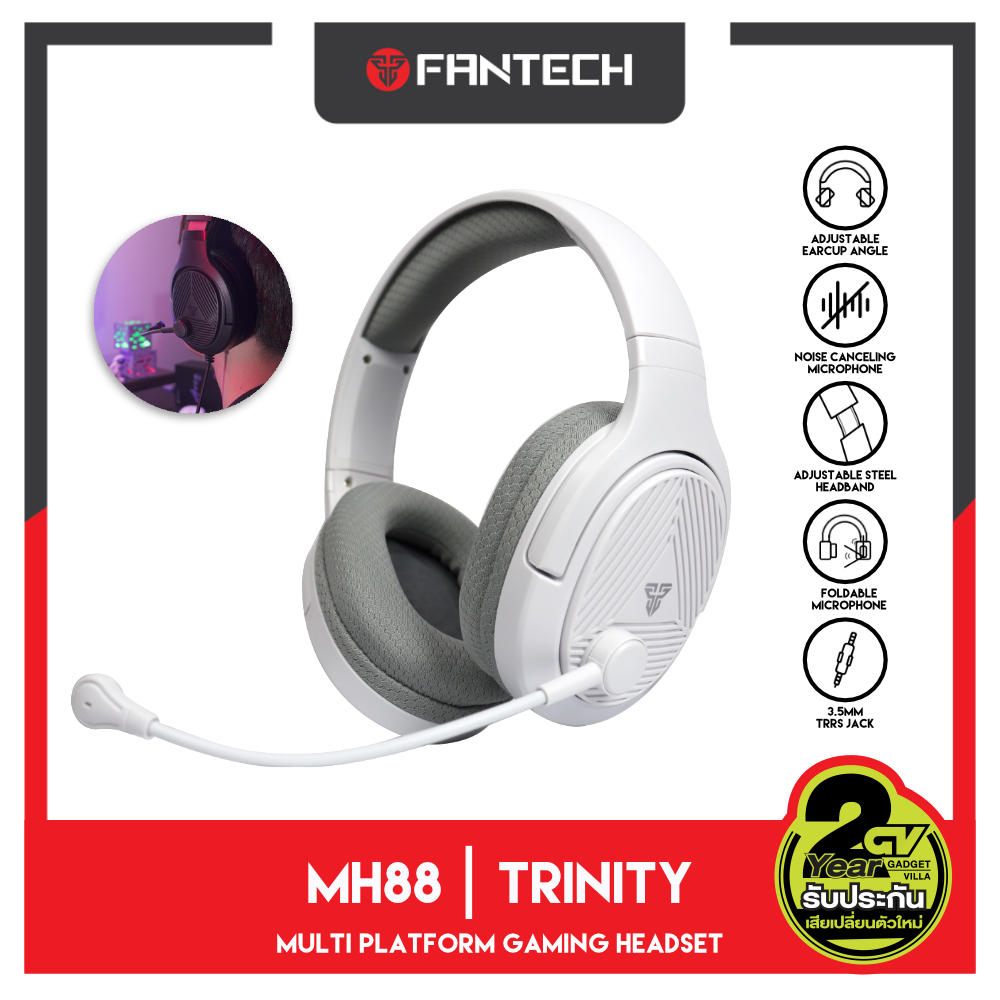 FANTECH รุ่น MH88 TRINITY Gaming Headset ระบบ 2.1 หูฟังเกมมิ่ง แฟนเทค ...