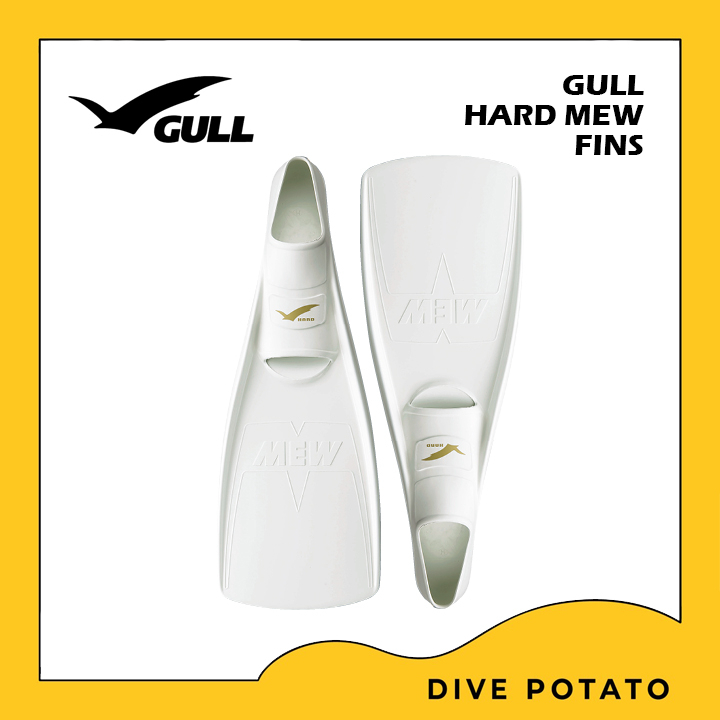 Gull Hard Mew Full Foot Fins ฟินดำน้ำ ยี่ห้อ gull รุ่น Hard Mew แบบ ...