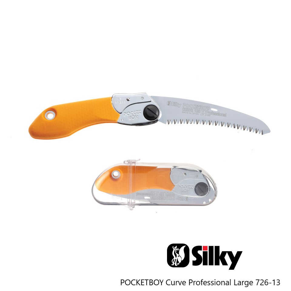 SILKY เลื่อยพับแบบโค้ง POCKETBOY Curve Professional Large 726-13,726-17 ฟันเลื่อย 130/170 มม. ...