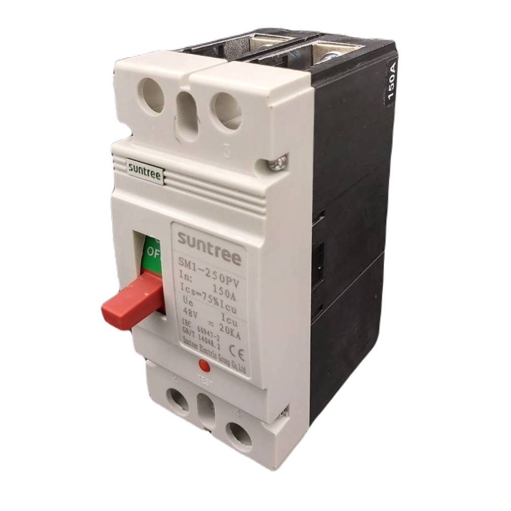 Suntree DC MCCB SM1-125PV 2P 48V 150A(เบรกเกอร์แบตเตอรี่ 12-250V ,150A ...