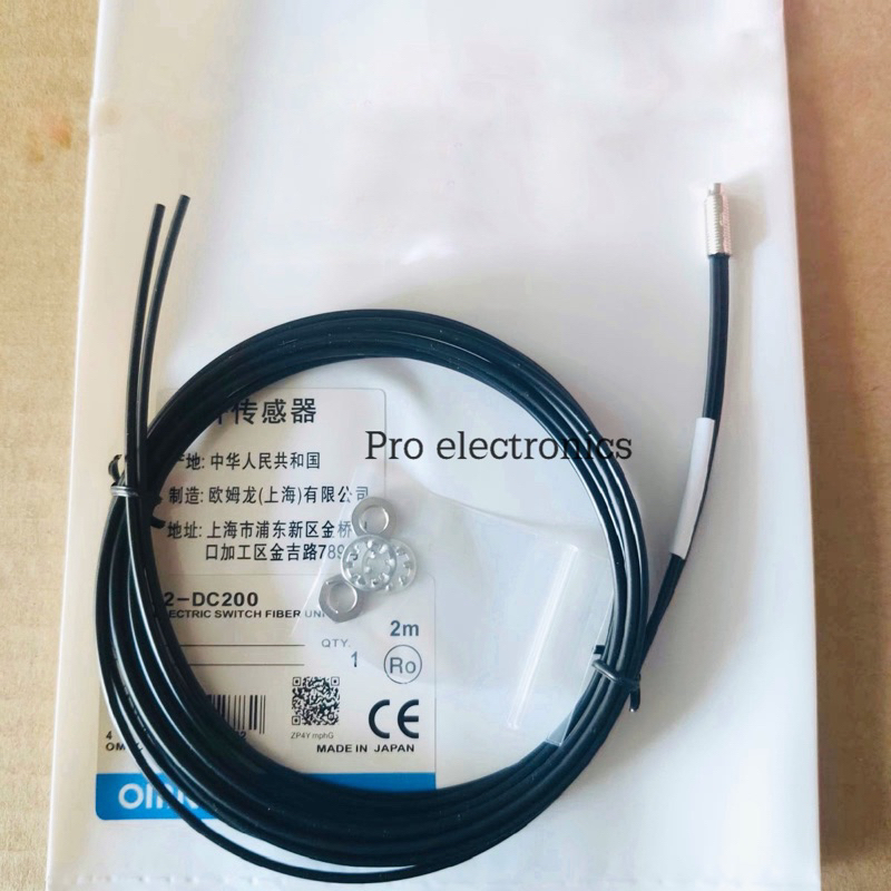 FIBER SENSOR OMRON E32-DC200 หัวเซนเซอร์ไฟเบอร์สกรูขนาด M6 การตรวจจับ ...