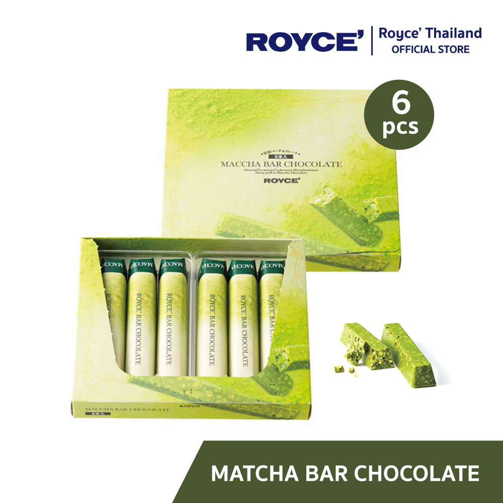ROYCE' Matcha Bar Chocolate มัทฉะ บาร์ ช็อกโกแลต ขนาด 6 ชิ้น | Shopee ...