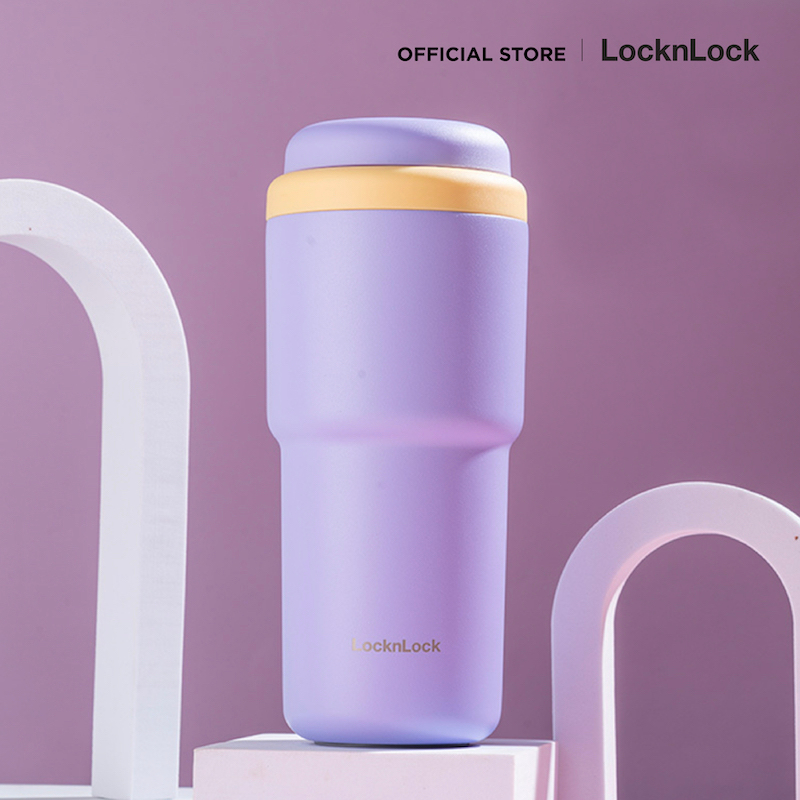 LocknLock แก้วเก็บอุณหภูมิ The First One Touch Tumbler ความจุ 480 ml. รุ่น LHC3292 | Shopee Thailand