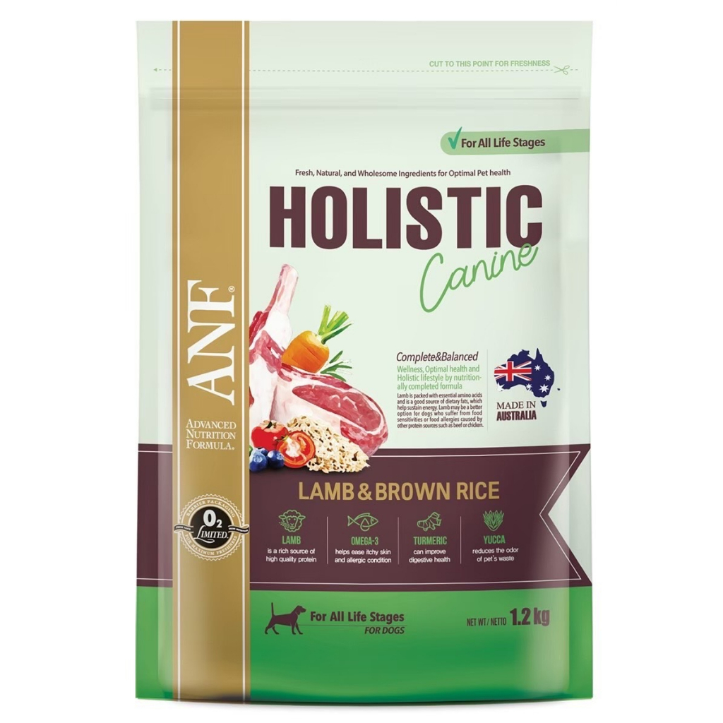 *EXP. 03/2024* อาหารเม็ดสุนัข ANF Lamb & Rice Holistic Dog Food 1.2kg ...