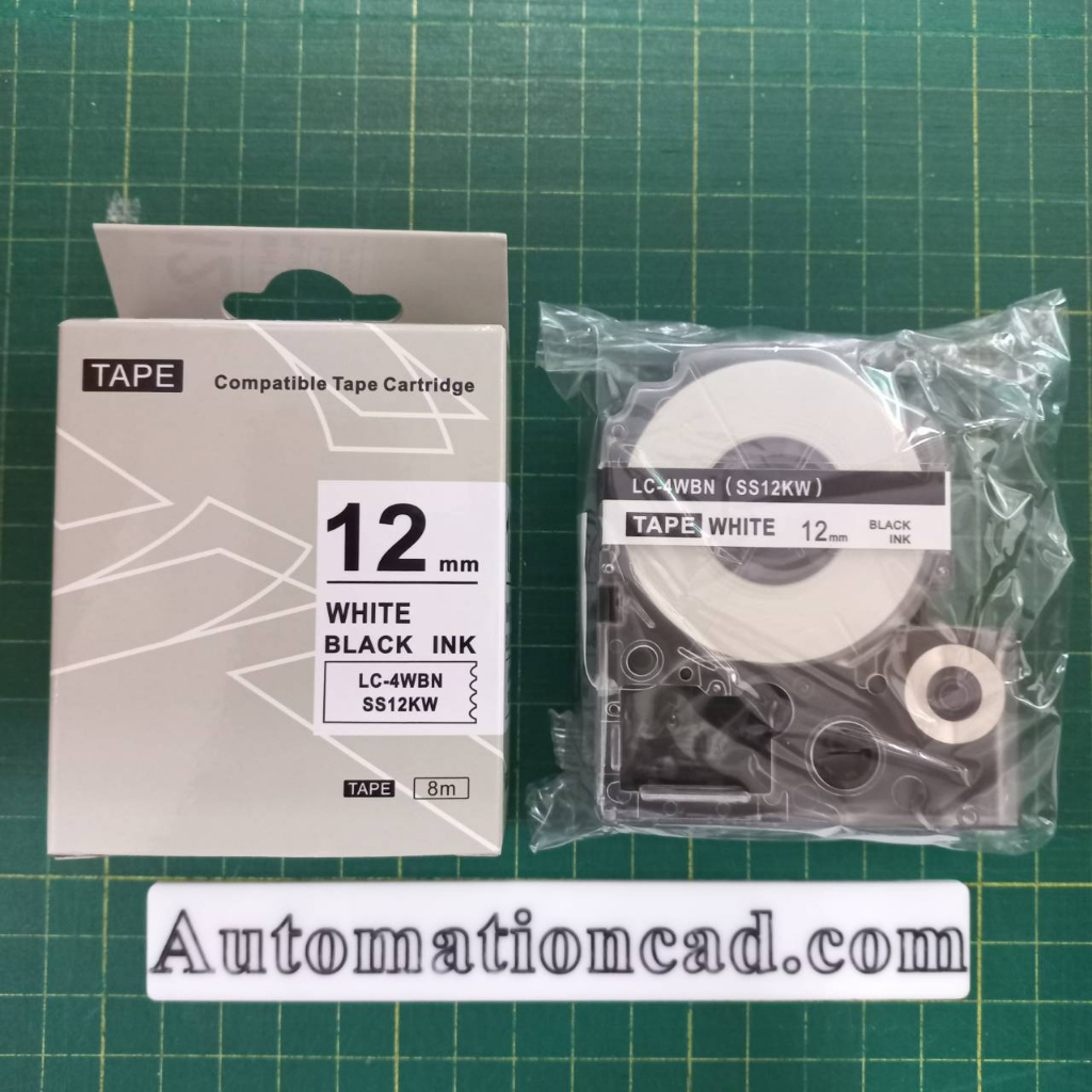 ออกแวทได้ เทปเทียบเท่าEPSON 9 12 18 mm. LC-3WBN LC-3YBW LC-4WBN LC-4YBW ...