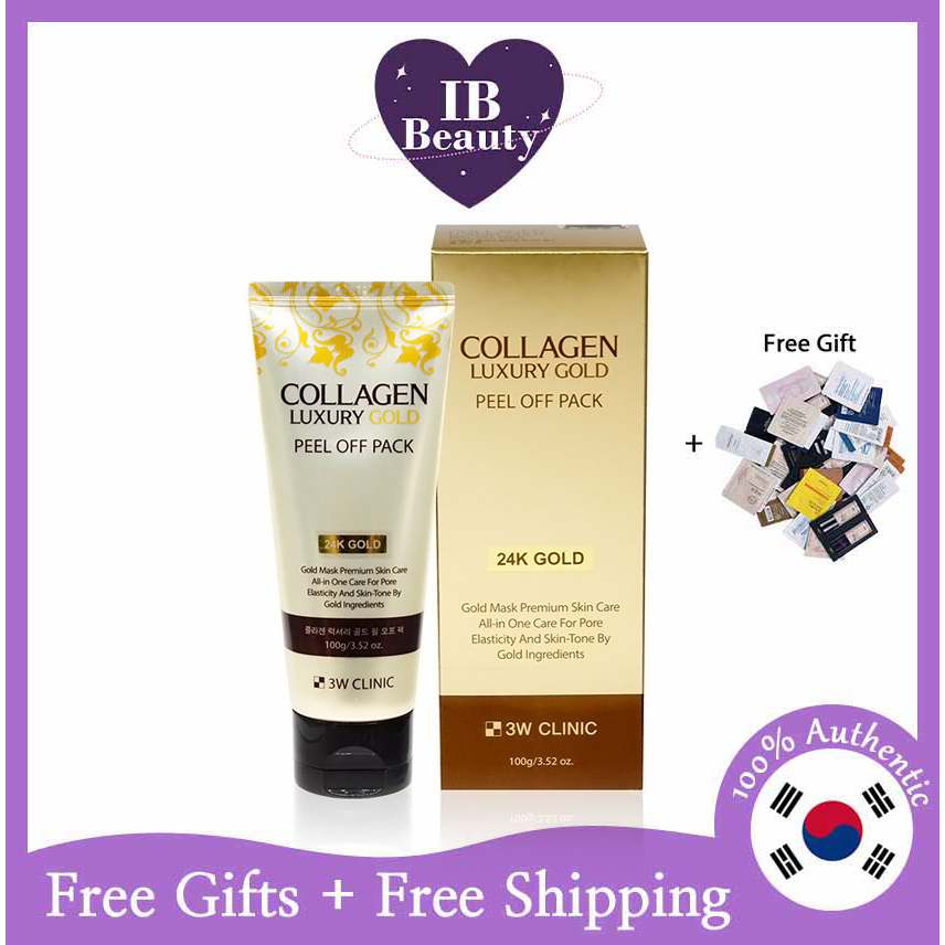 [3W CLINIC] Collagen Luxury Gold Peel Off Pack 100ml | Shopee Thailand