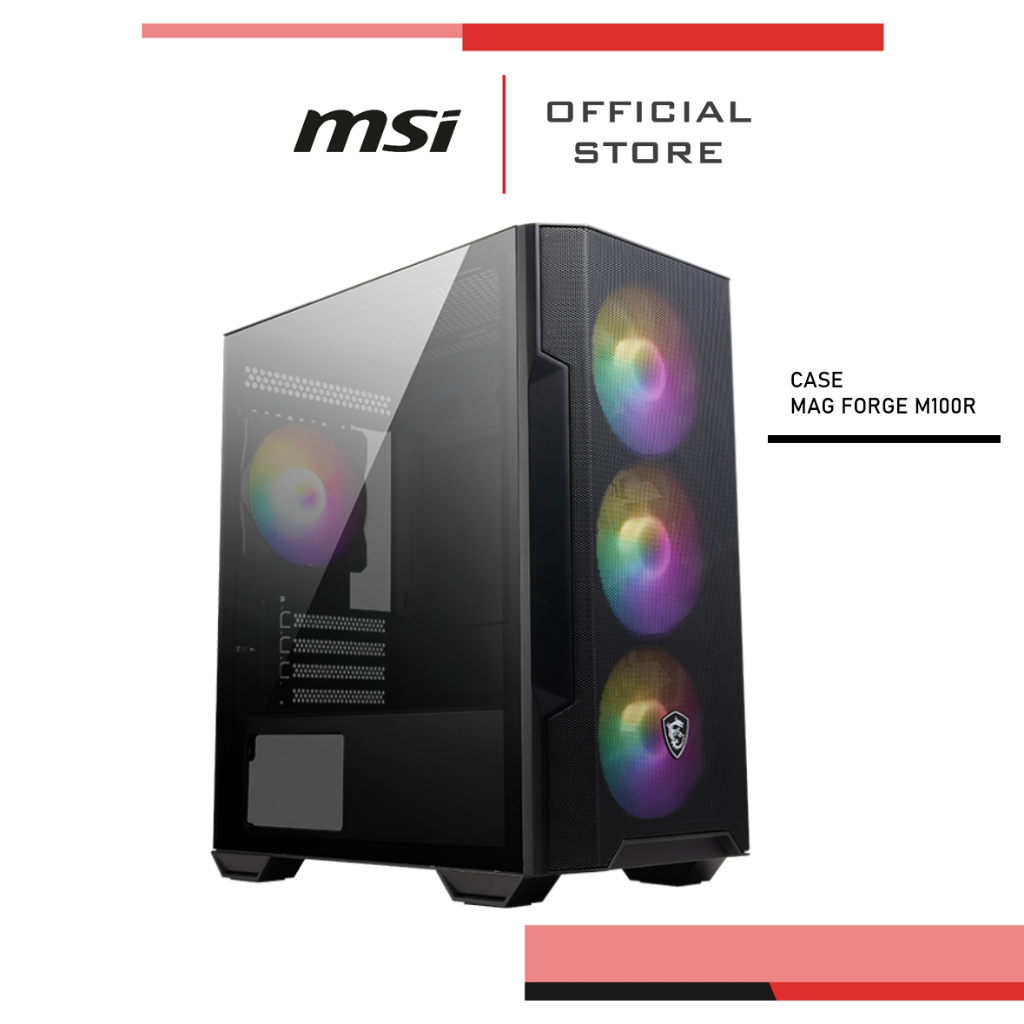 [Pre-Order] MSI MAG FORGE M100R / WHITE เคสคอมพิวเตอร์ (Case Computer ...