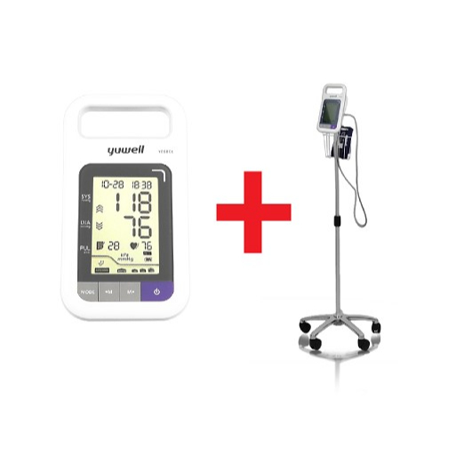 เครื่องวัดความดัน Yuwell รุ่น YE680E พร้อมขาตั้ง(ขายแยก) ประกันศูนย์ 5 ปี มีแบตเตอรี่ ชาร์จได้ ...