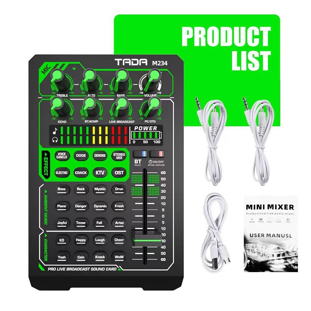 มินิมิกเซอร์ เอ็ฟเฟ็ค ดิจิตอล TADA M-234 Microphone External Bluetooth ...