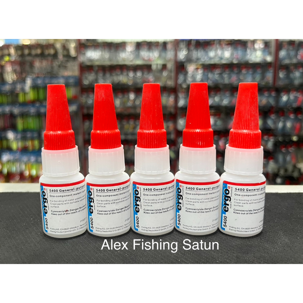 กาวเคลือบตาเบ็ดจิ๊ก ergo 5400 สำหรับงานผูกเบ็ดโดยเฉพาะ เงางาม ไม่ขึ้น ...