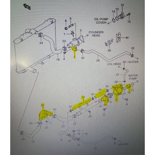 (ของแท้) 17570-86G00-000 อะไหล่ระบบทางเดินน้ำ ซูซูกิ สวิฟต์ Suzuki ...