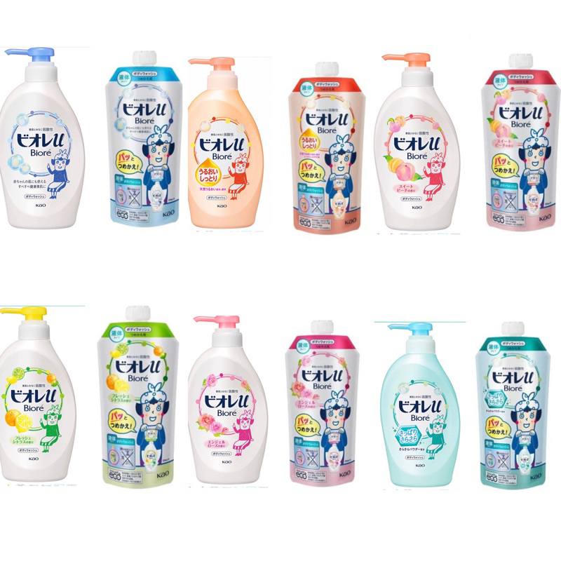 Kao Biore u [ญี่ปุ่น]Pump Body Wash Body Soap ขนาด 480 ml | Shopee Thailand