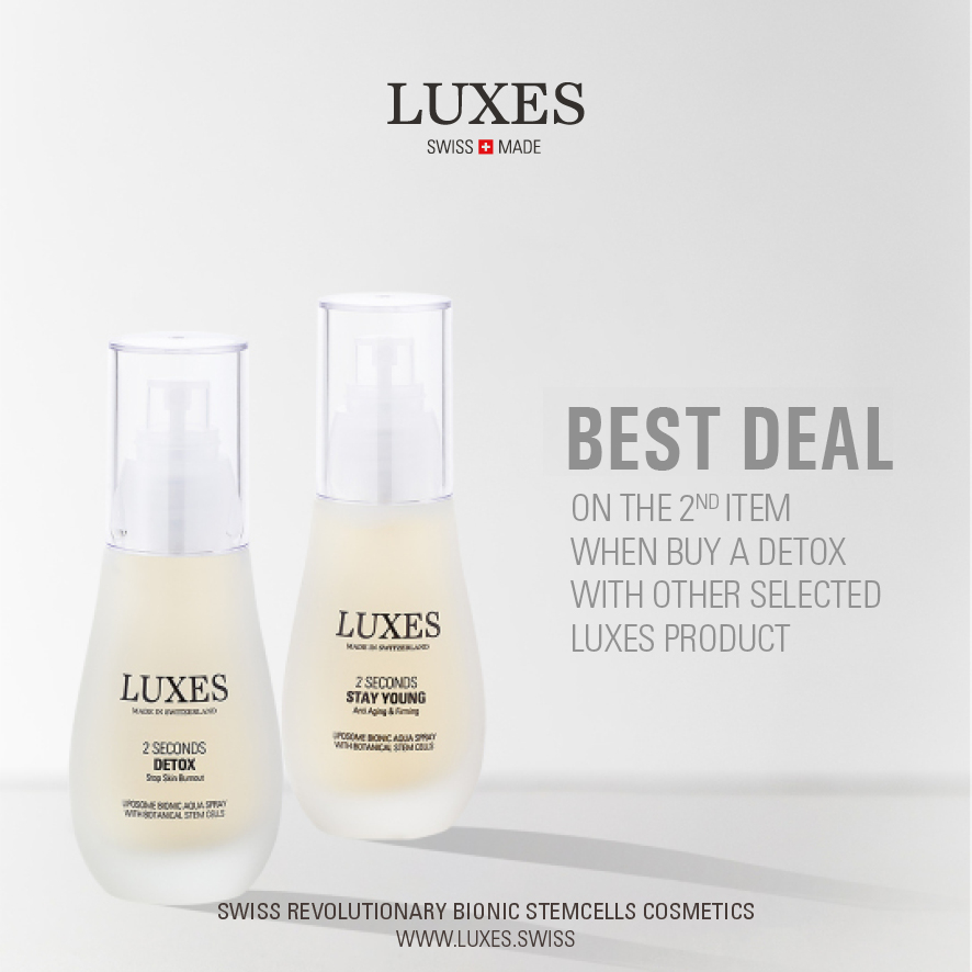 LUXES 2 SECONDS DETOX SPRAY 50ml & 2 SECONDS STAY YOUNG SPRAY 50ml ...