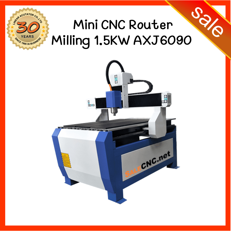 165. Mini CNC Router Milling 1.5KW รุ่น aXJ6090-LX XJ-6090 6090 แกะสลัก ...