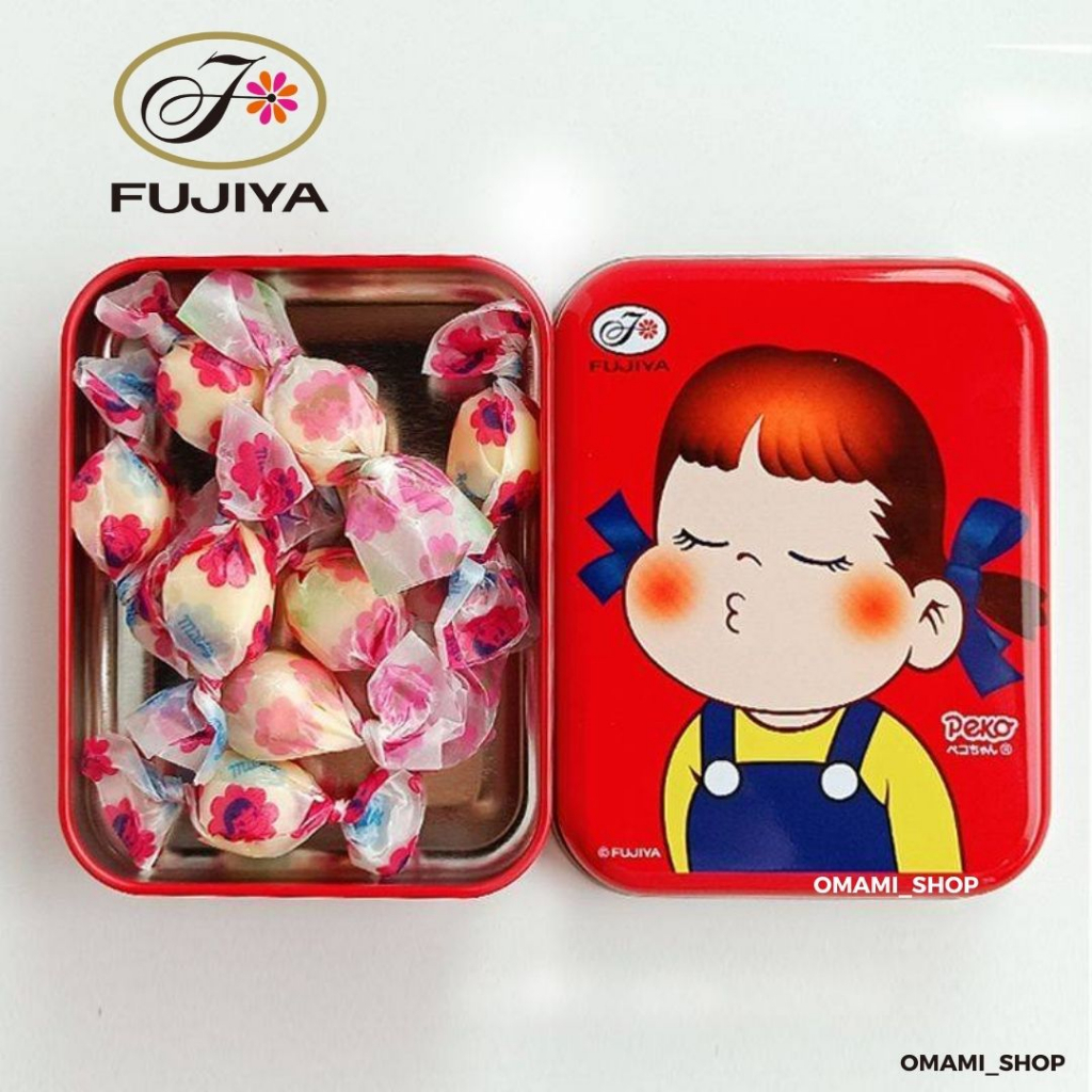 ลูกอมนมกล่องเหล็ก Fujiya Peko Poko Milky Candy ลูกอมนม เคี้ยว สินค้านำเข้า | Shopee Thailand