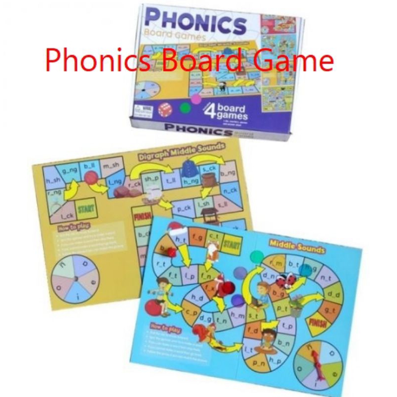 Phonics Board Game4️⃣ เกม เล่นเหมือนบันไดงูช่วยฝึกทักษะทางด้านภาษา ...