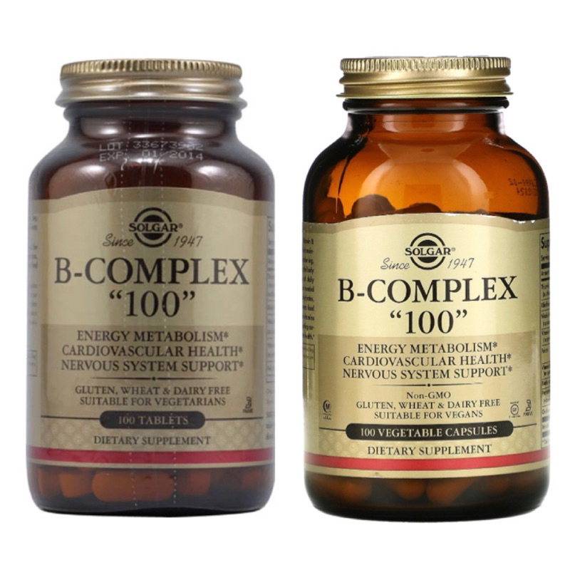 Solgar B-Complex "100", 100 (Tablets & Capsules) | Shopee Thailand
