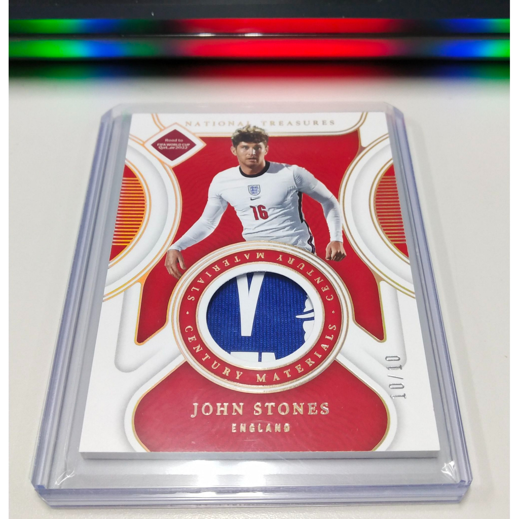 การ์ดฟุตบอล 2022 Panini National Treasures Fifa world cup John Stones ...