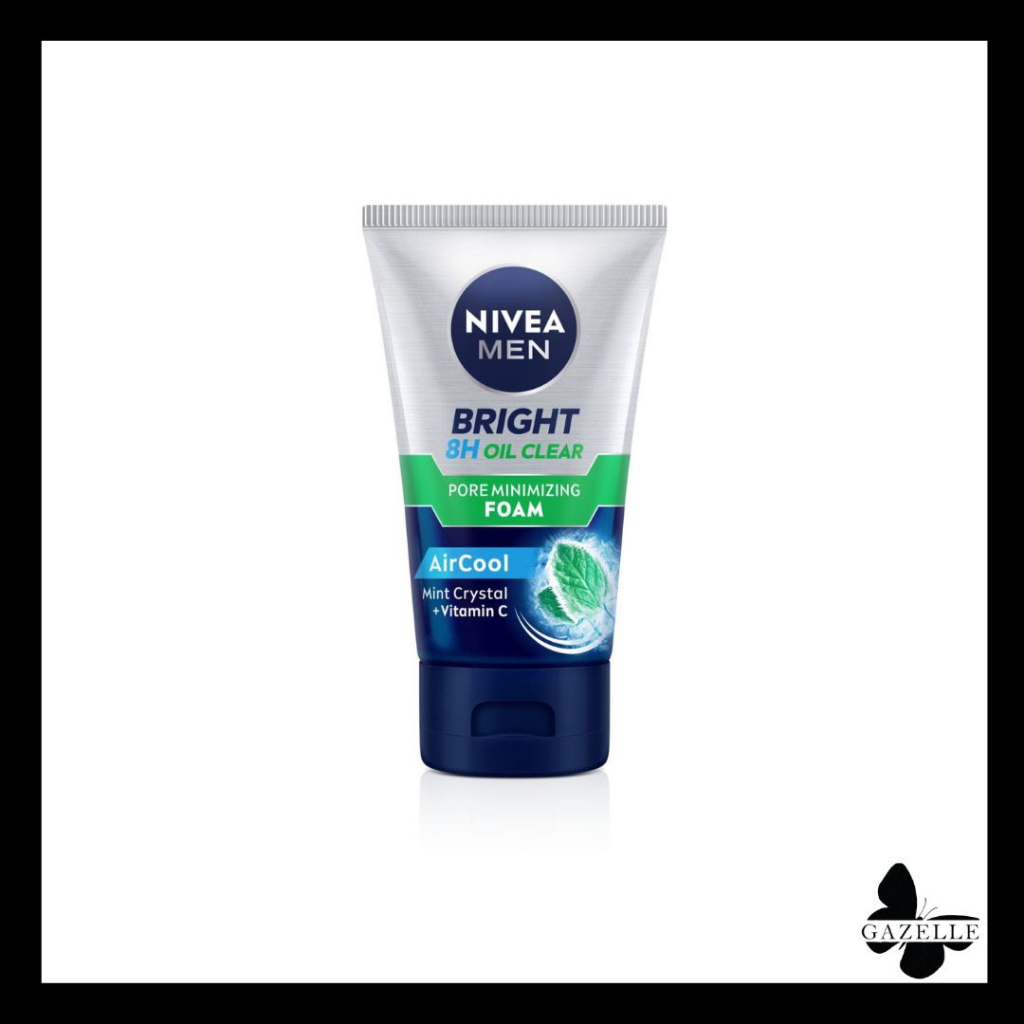 NIVEA Men Bright 8H Oil Clear Foam นีเวีย ไบรท์ ออยล์ เคลียร์ เฟซ โฟม ...