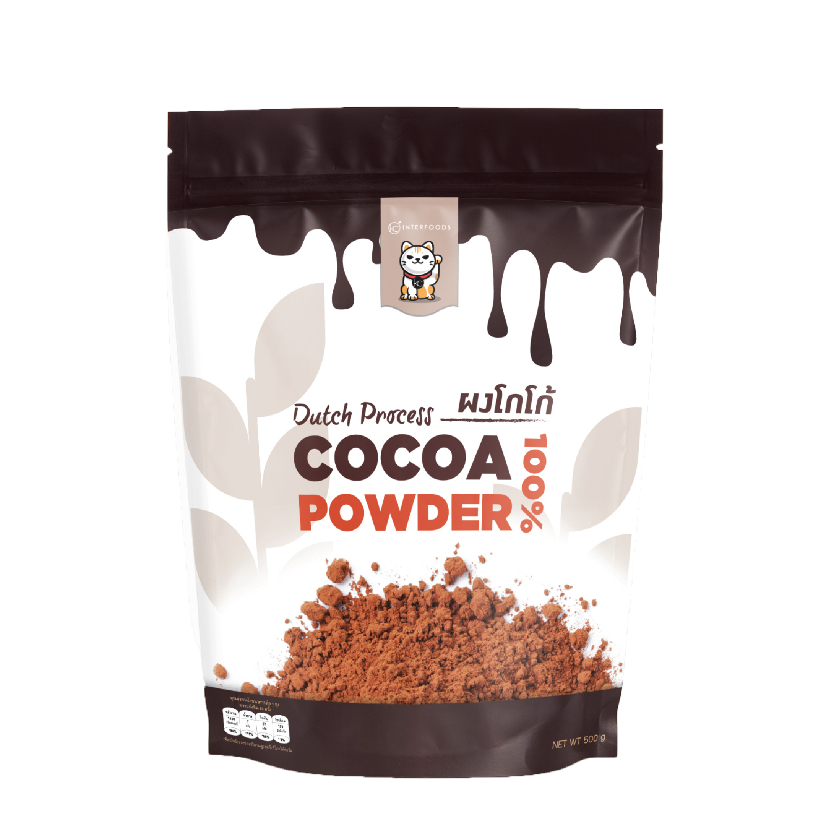ผงโกโก้ 100% เกรดพรีเมียมสีเข้ม 500 กรัม (Premium Cocoa Powder 100%) | Shopee Thailand
