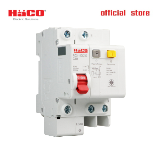 HACO RCBO 3P 30mA 6kA เซอร์กิตเบรกเกอร์ RO3-132C/30 , RO3-140C/30 , RO3-150C/30 , RO3-163C/30 ...