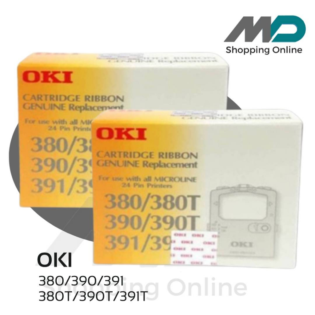 ผ้าหมึก RIBBON OKI ของแท้ ***ราคา1 ตลับ**ใช้กับรุ่น 380/380T/390/390T/391/391T ตลับผ้าหมึก OKI ...
