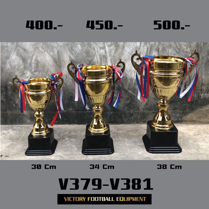 ถ้วยรางวัลL2024/30-34-38cm V379-V381 | Shopee Thailand