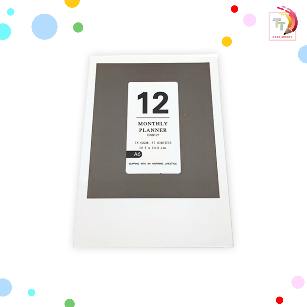 E-file Monthly Planner สมุด สมุดแพลนเนอร์ ขนาด A6 รุ่น CNB-121 [ 1 เล่ม ...