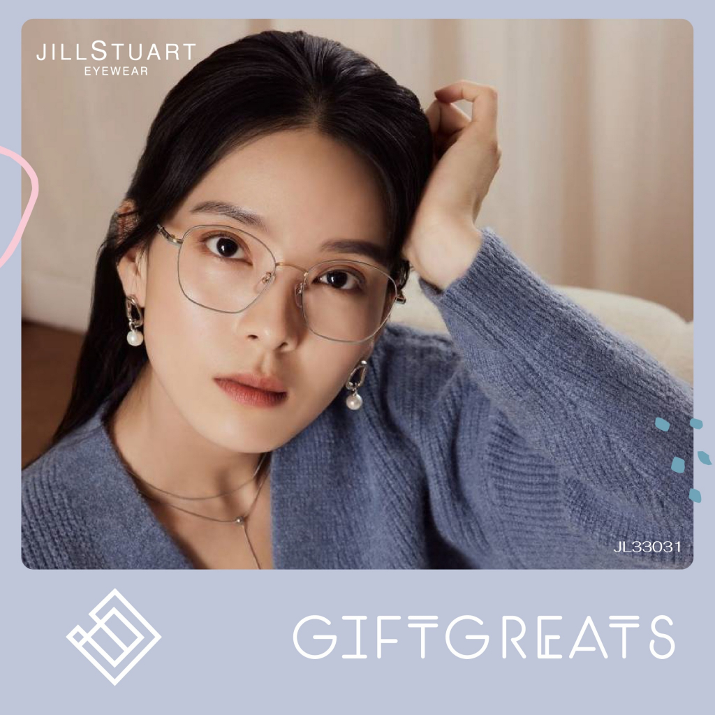 JILL STUART - JL33031 กรอบพร้อมเลนส์กรองแสงสีฟ้า แว่น ไทเทเนียม | Shopee Thailand