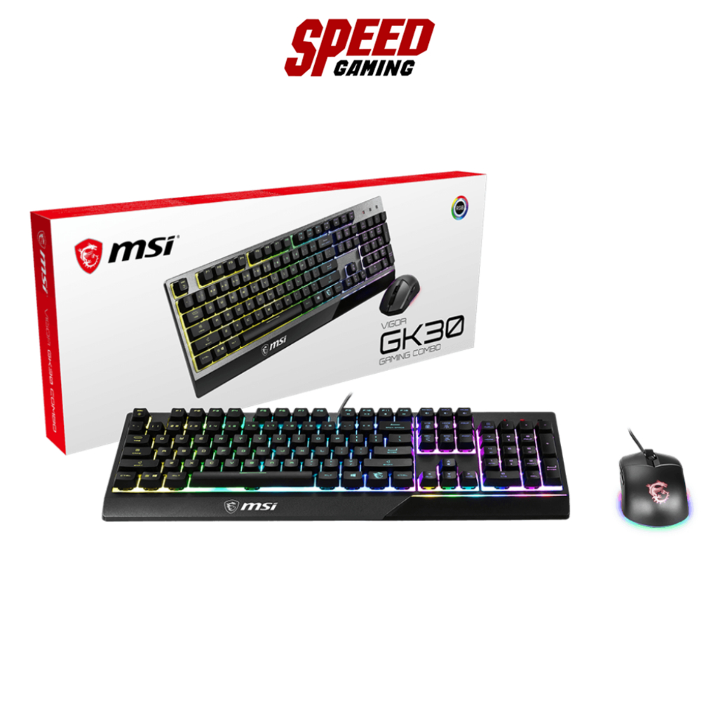 MSI VIGOR GK30 GAMING KEYBOARD AND CLUTCH GM11 GAMING MOUSE COMBO / By ...