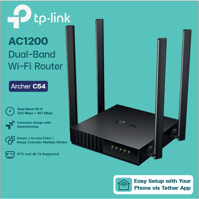 TP-LINK Archer C54 AC1200 Dual Band Wi-Fi Router | Shopee Thailand