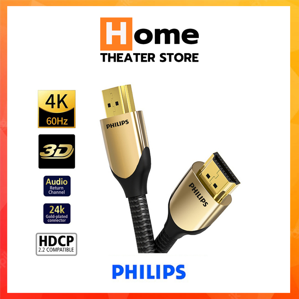 Philips 4K cable 3D ARC 4k cable hdmi | Shopee Thailand