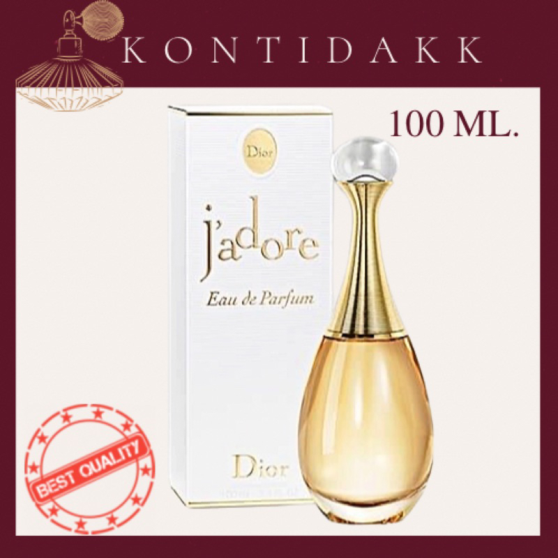 น้ำหอมเคาท์เตอร์แบรน Dior j'adore Eau De Parfum 100ml. ของแท้ 100% | Shopee Thailand
